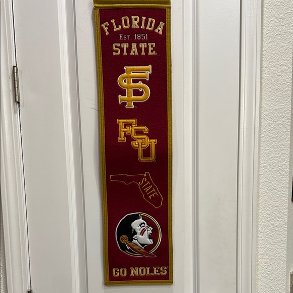 Winning streak | Wall Decor | Fsu Wall Banner Red And Gold | Poshmark